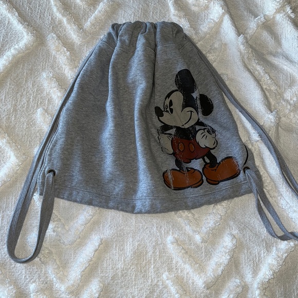 Disney | Bags | Walt Disney World Mickey Mouse Drawstring Backpack ...